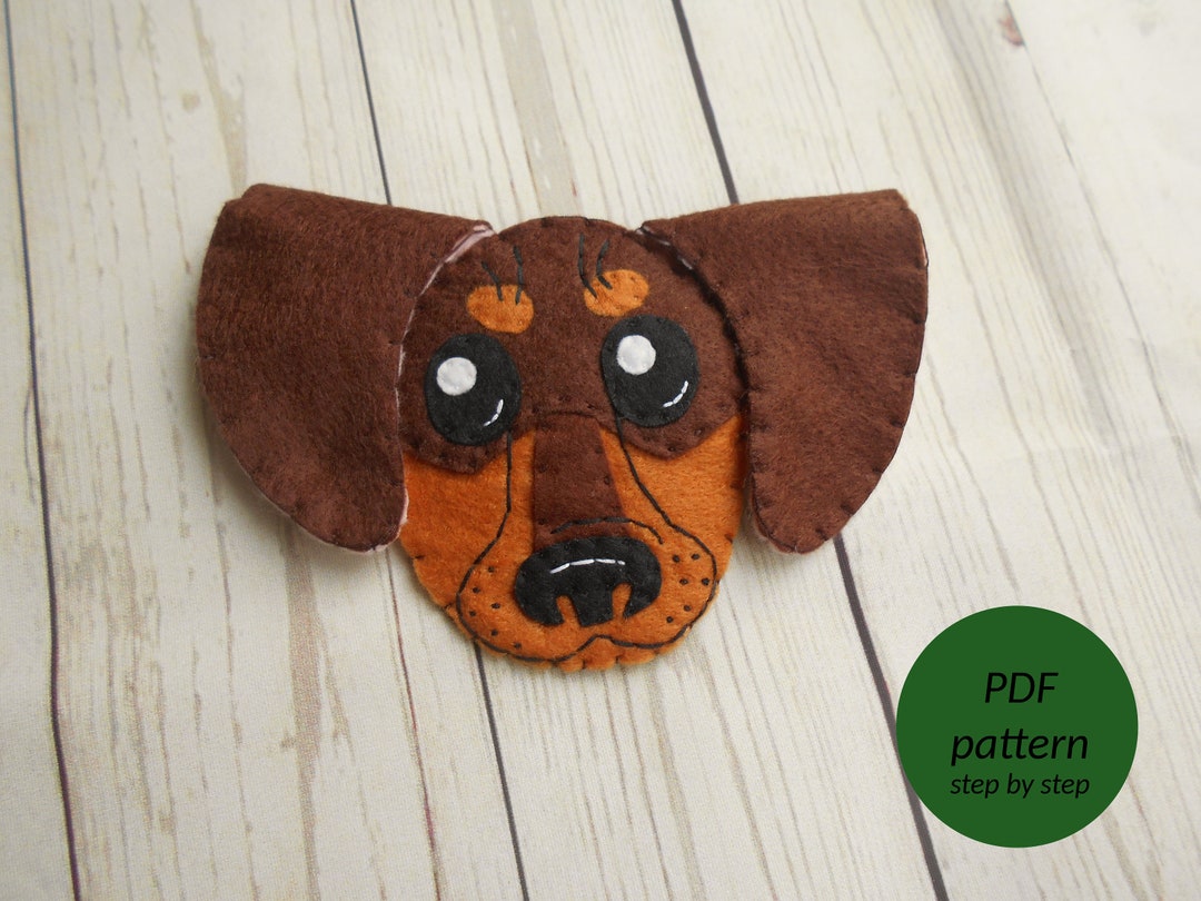 Dachshund Pdf Pattern for Women Easy PDF Felt Patter PDF Sewing Pattern ...