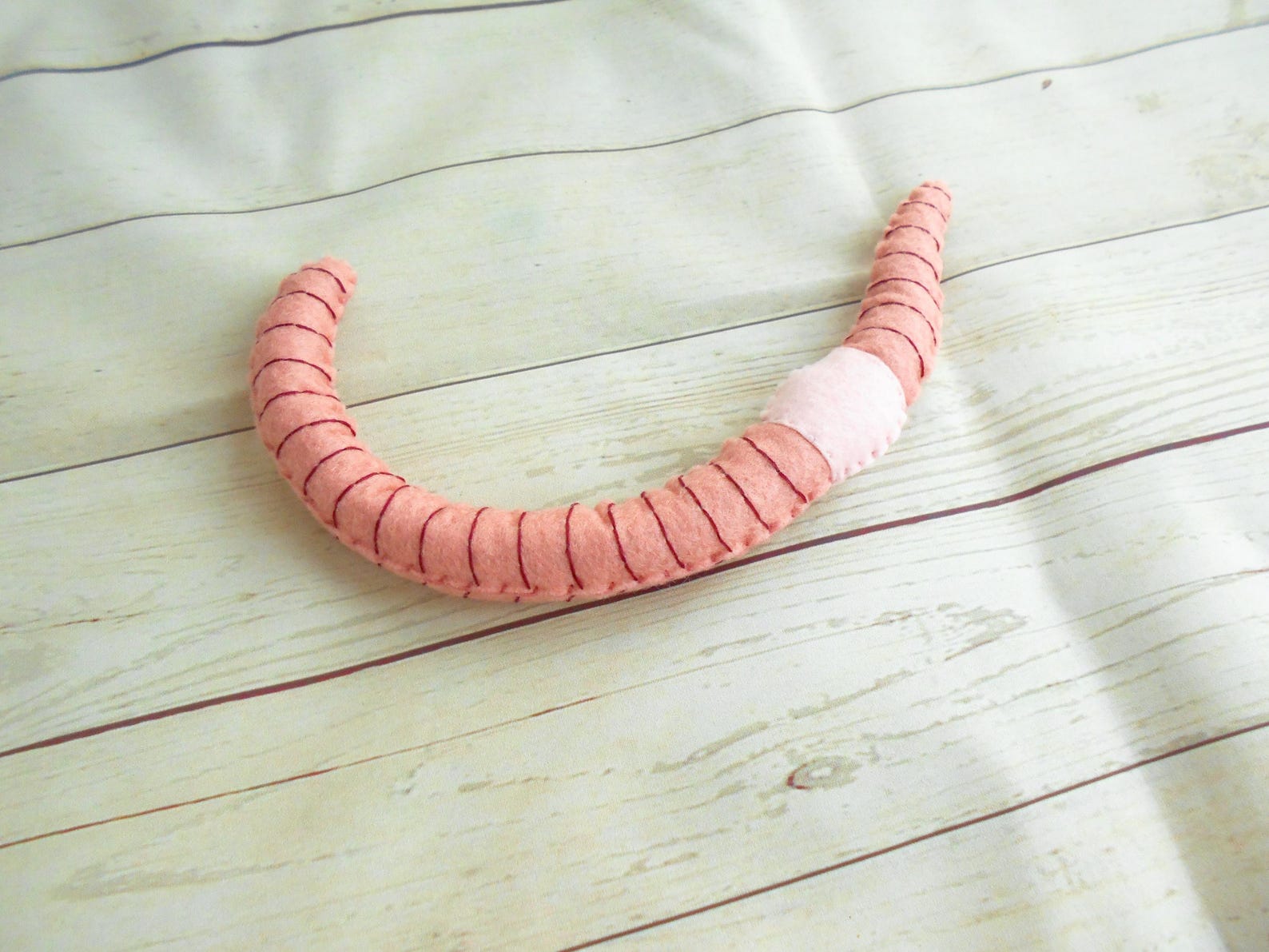 Realistic Earthworm Figure From Felt Soft Worm Realistic Figurine Felt ...
