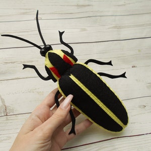 Realistic Firefly From Felt Figure Firefly Felted Fire Beetle for Young ...