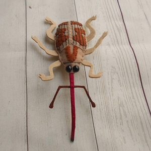 Felt Weevil Realistic Toy Felted Weevil - Young Naturalist Gift Figure ...