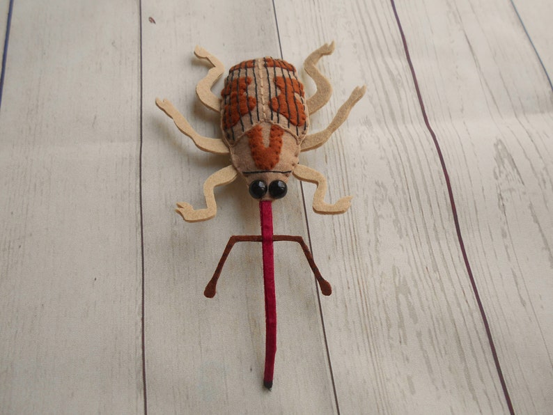 Felt Weevil Realistic Toy Felted Weevil - Young Naturalist Gift Figure ...