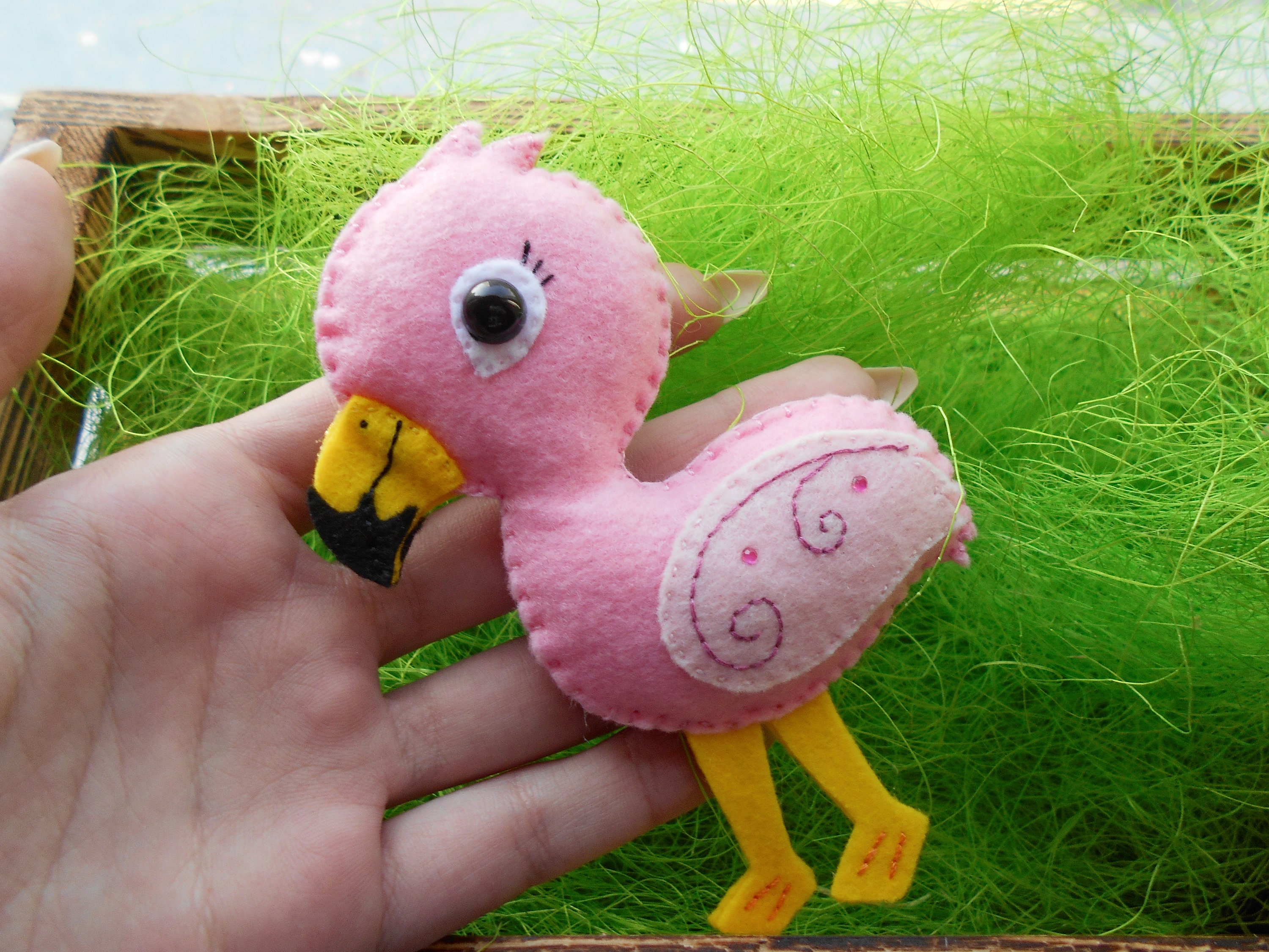 Flamingo Toy PDF Felt Pattern PDF Sewing Felt Pattern Kids Toy Tropical ...