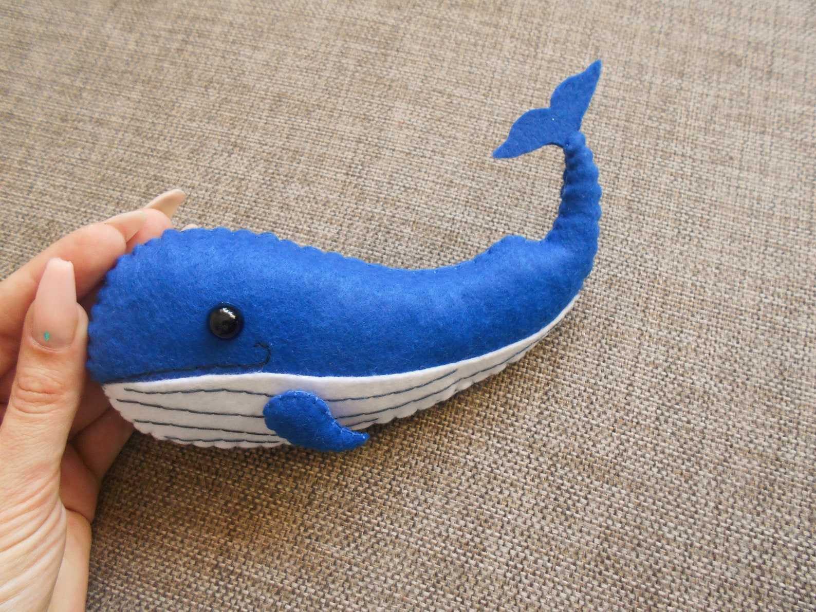 Whale Pdf Pattern Felted Animal Felted Whale Felt Whale Plush - Etsy