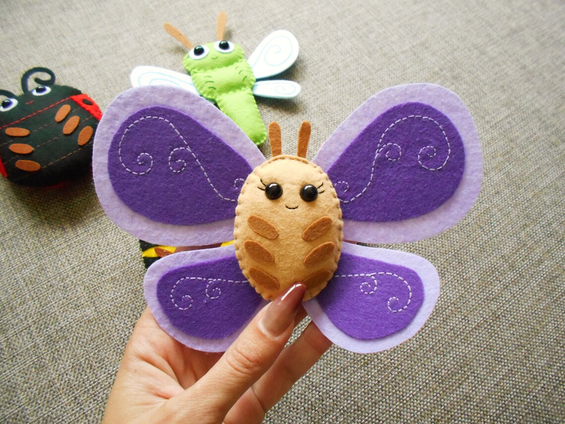 PDF felt pattern PDF bugs Bug collection PDF pattern for women | Etsy