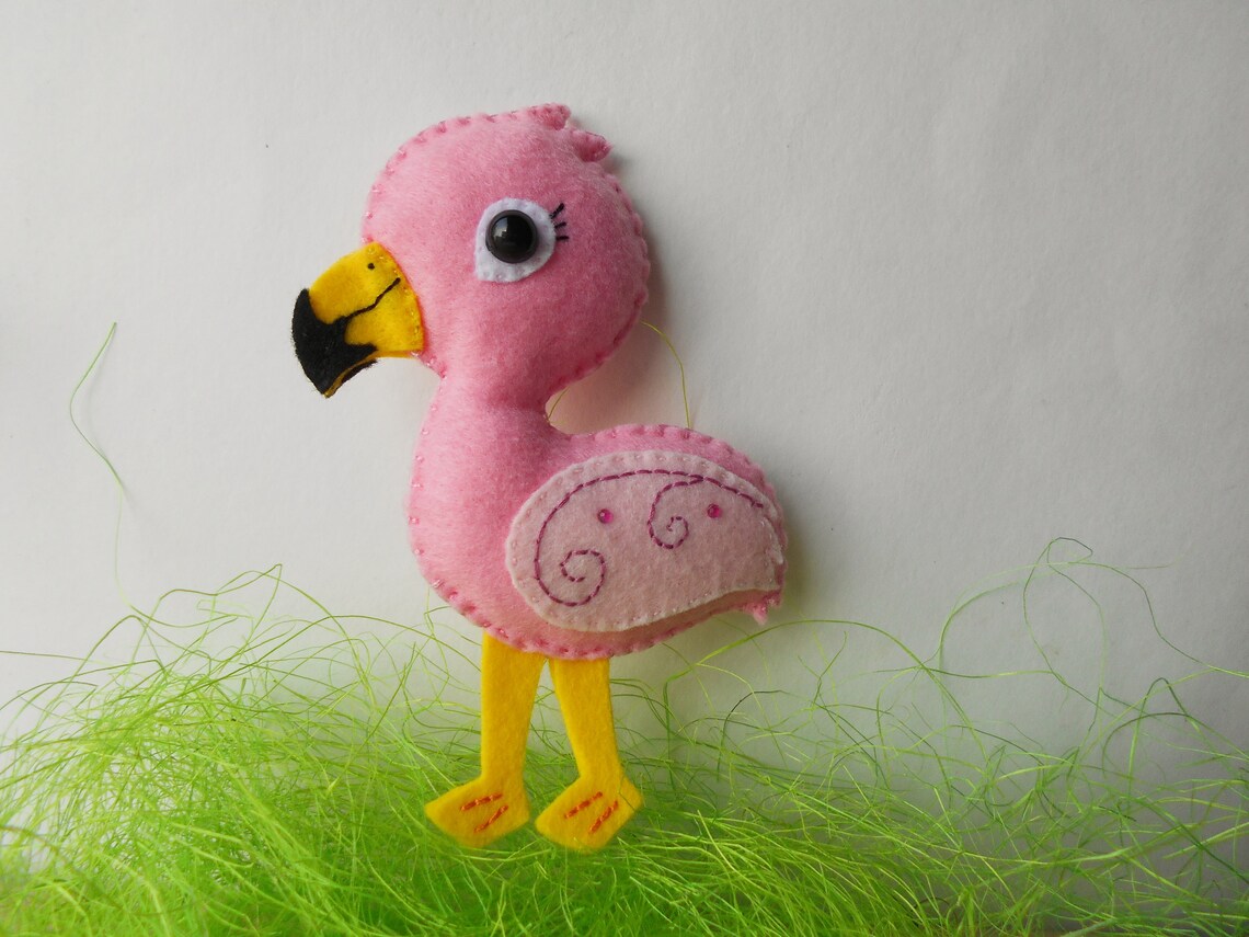 Flamingo Toy PDF Felt Pattern PDF Sewing Felt Pattern Kids Toy Tropical ...