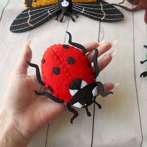 Bugs Collection From Felt, Realistic Beetle Toys, Learn Nature Felted ...