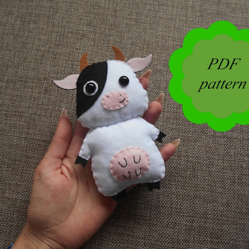 Felt Cow Pattern - Etsy