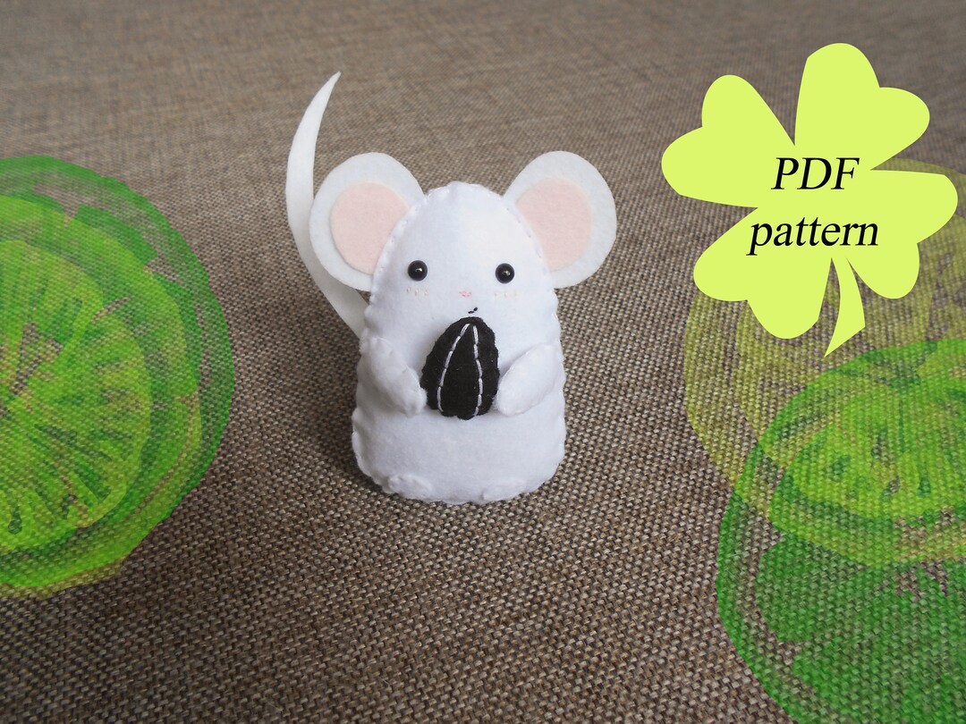 PDF Mouse Pattern PDF Felt Pattern for Women PDF Pattern Mouse Mouse ...