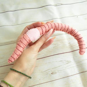 Realistic Earthworm Figure From Felt Soft Worm Realistic Figurine Felt ...