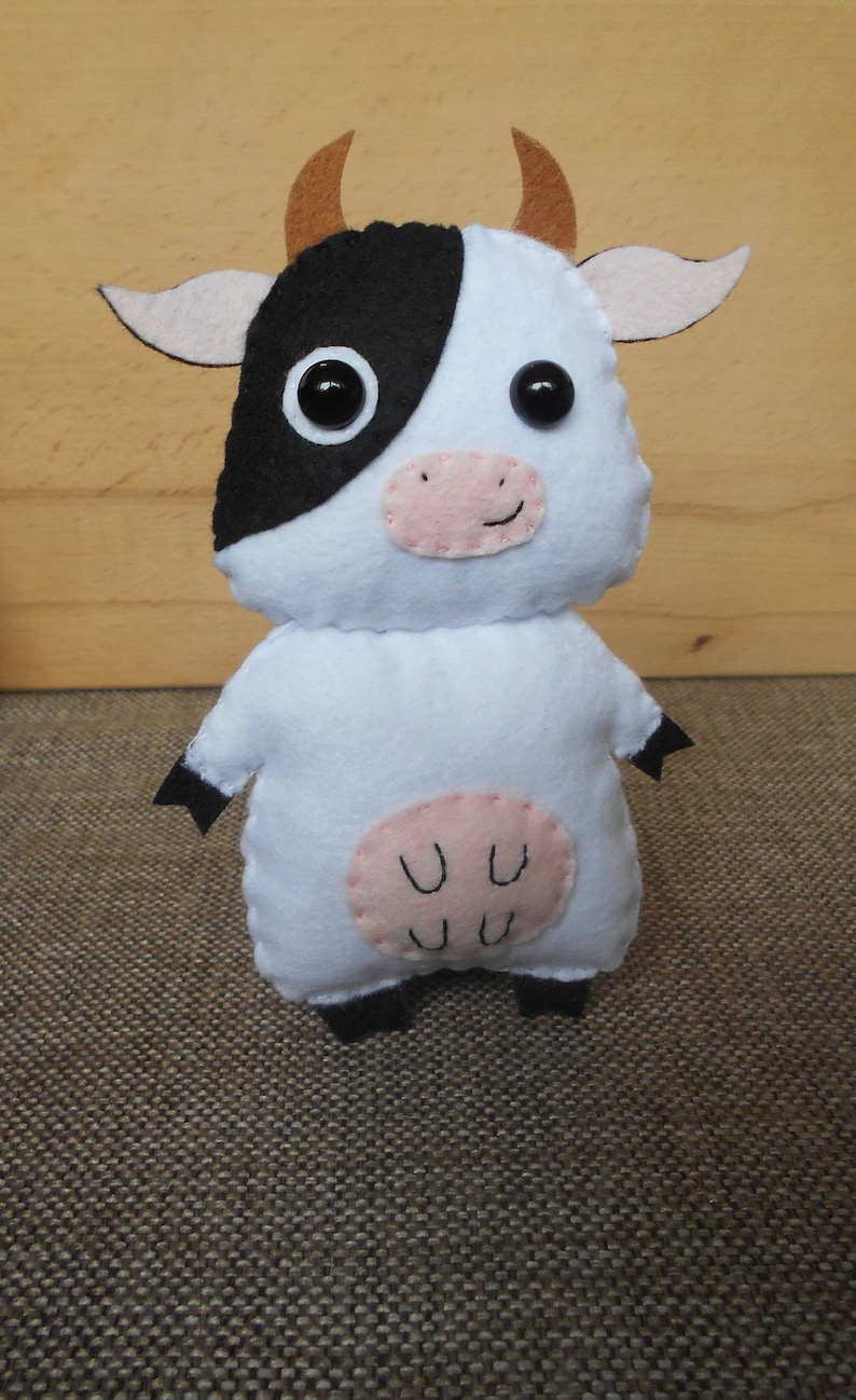 Farm Animals PDF Pattern Cow PDF Pattern Felted Cow Felt Cow | Etsy