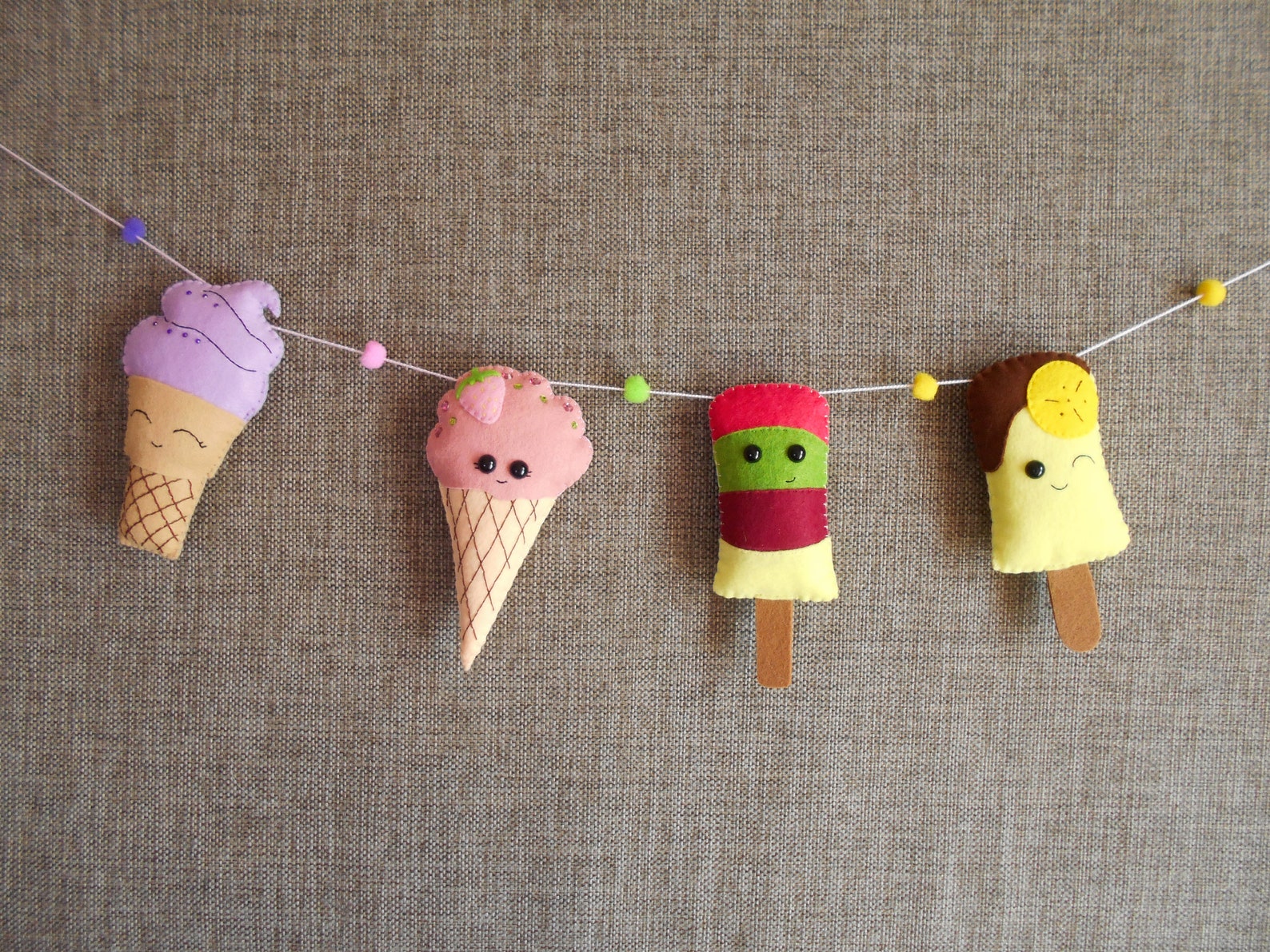 PDF Felt Garland PDF Felt Pattern Felted Garland for Nursery | Etsy