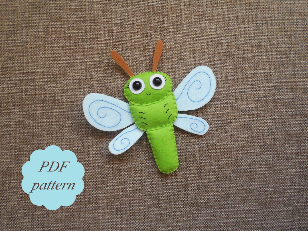 PDF Sewing Pattern for Women PDF Felt Pattern Dragonfly Toy Felted ...