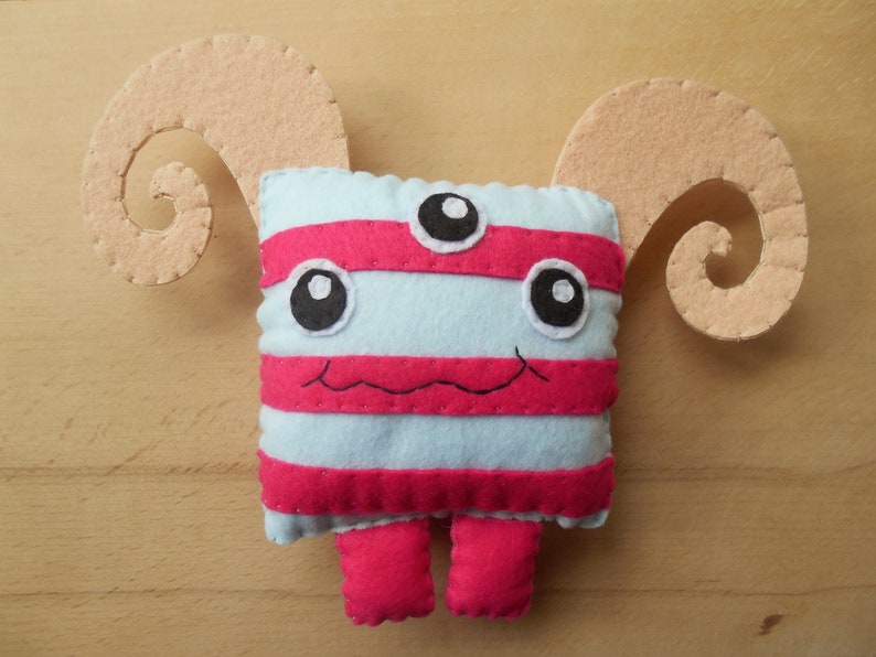 Monster Pdf Pattern Monster Toy Funny Monster PDF Sewing | Etsy