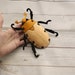 Realistic Grapevine Beetle From Felt Felted Pelidnota Punctata Beige ...