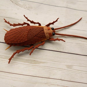 Cockroach Realistic Figure Felted American Cockroach Insect Figure Felt ...
