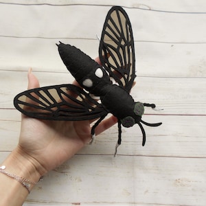 Realistic Black Soldier Fly Black Fly From Felt Realistic Black Fly ...