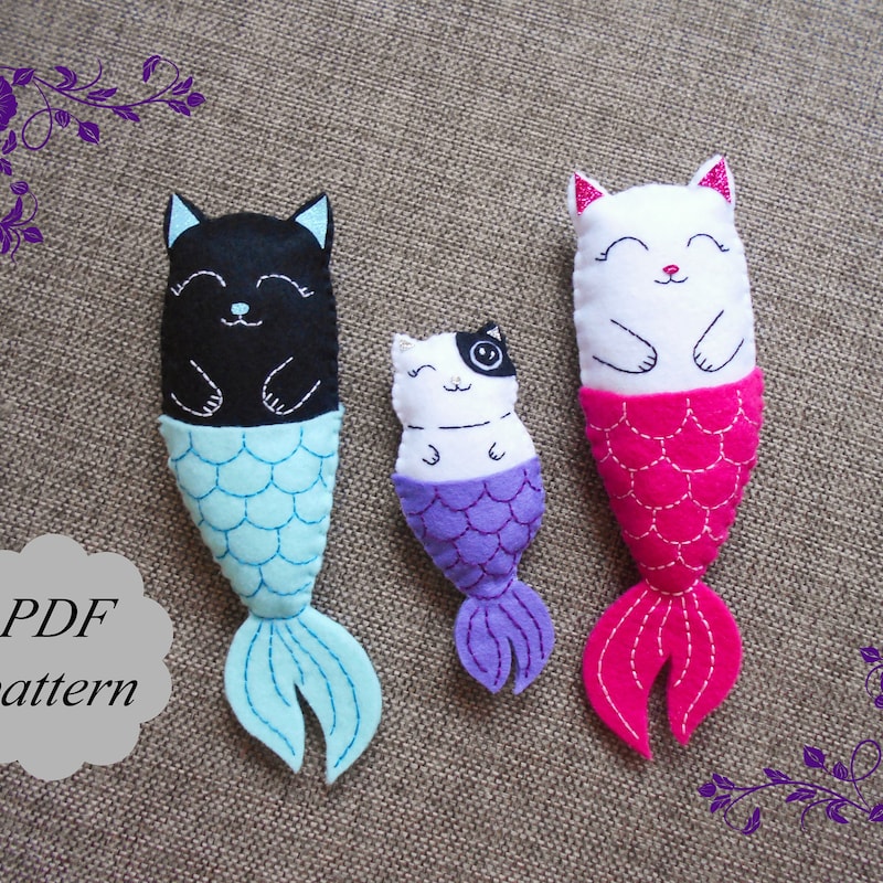 Cat Mermaid - Etsy