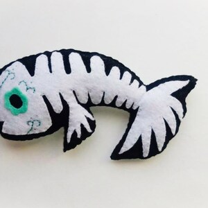 Skeleton Fish Sugar Skull Skeleton Toy Fish Skeleton Halloween Decor ...