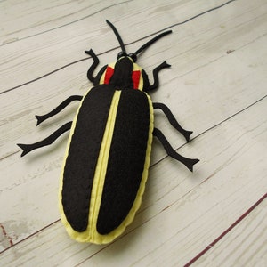 Realistic Firefly From Felt Figure Firefly Felted Fire Beetle for Young ...