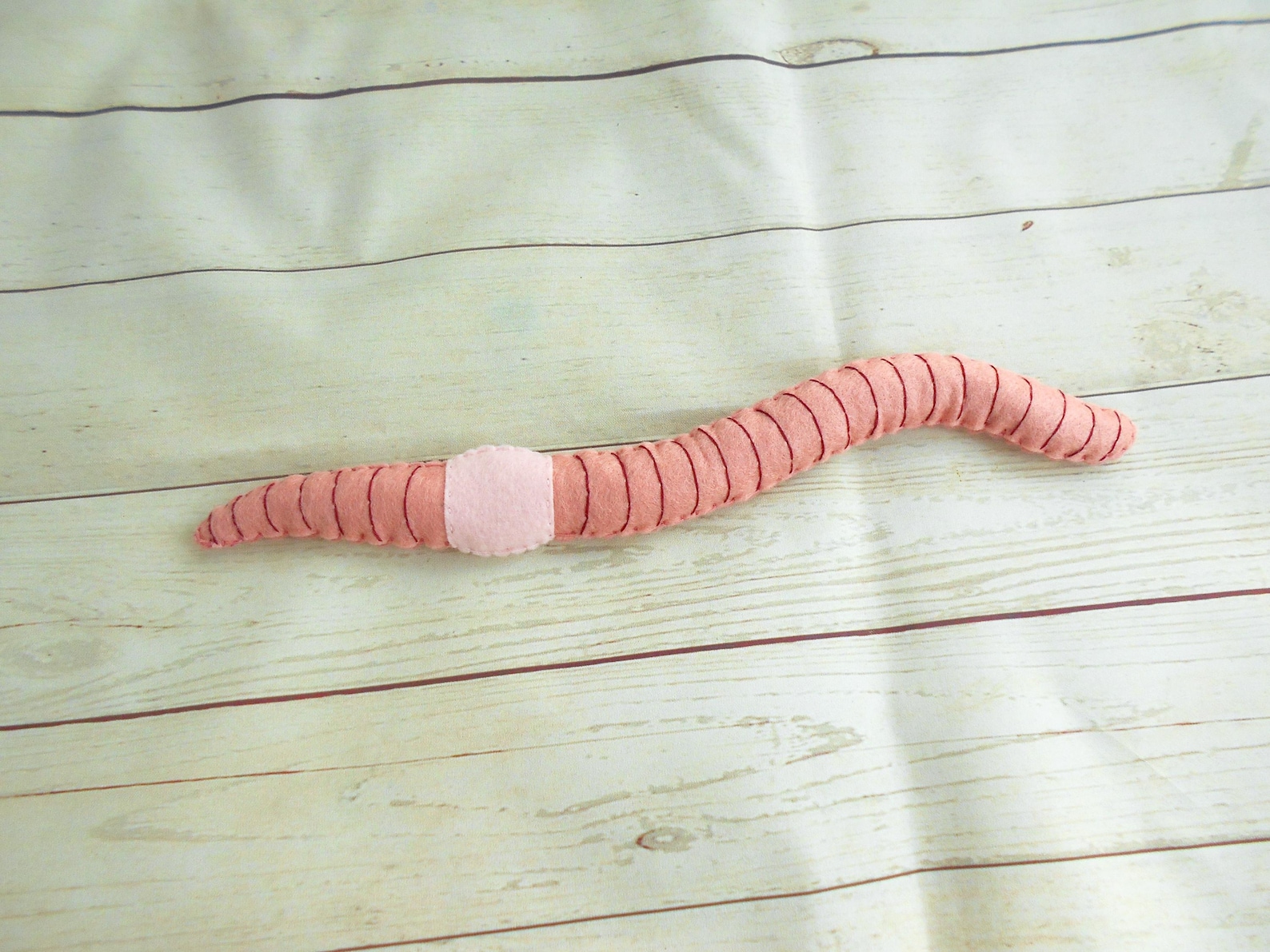 Realistic Earthworm Figure From Felt Soft Worm Realistic Figurine Felt ...