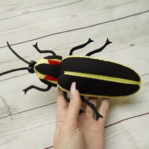 Realistic Firefly From Felt Figure Firefly Felted Fire Beetle for Young ...