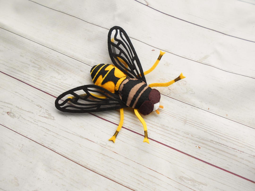Realistic Plushback Fly From Felt Realistic Palpada Agrorum Felt ...