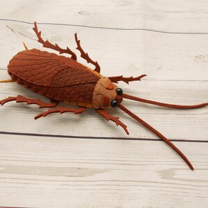 Cockroach Realistic Figure Felted American Cockroach Insect Figure Felt ...
