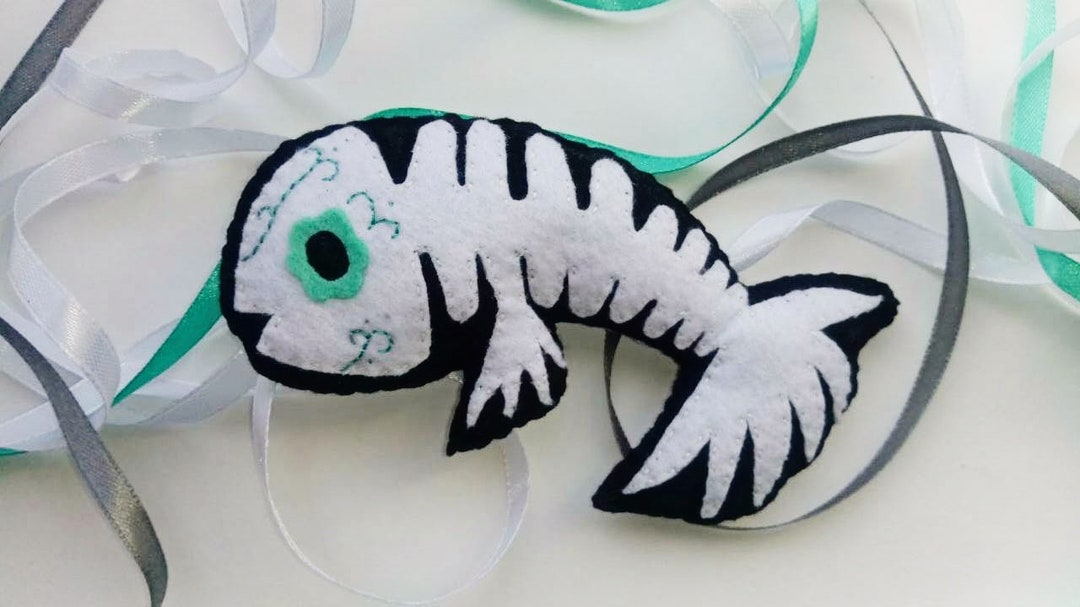 Skeleton Fish Sugar Skull Skeleton Toy Fish Skeleton Halloween Decor ...