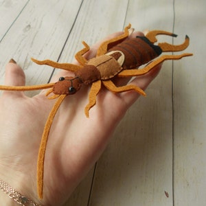 Felted Bug Toy Realistic Bugs Toys From Felt Realistic Earwig Felted ...