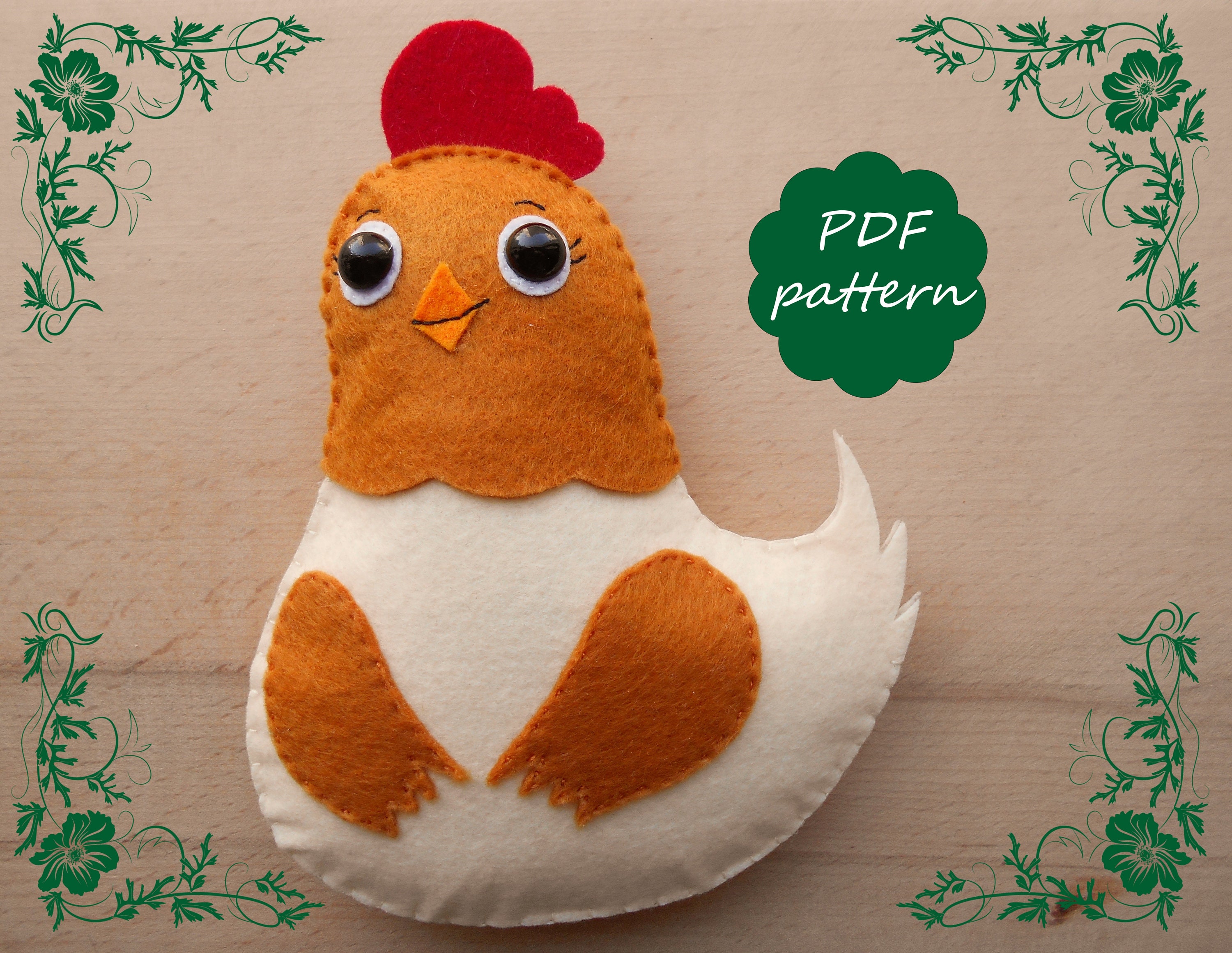 PDF Pattern Easter Chicken Easter Pattern Sewing Pattern for | Etsy