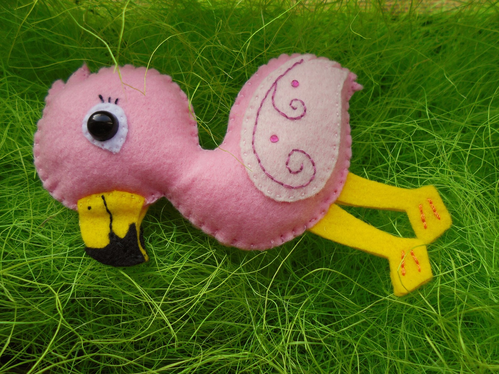 Flamingo Toy PDF Felt Pattern PDF Sewing Felt Pattern Kids Toy Tropical ...