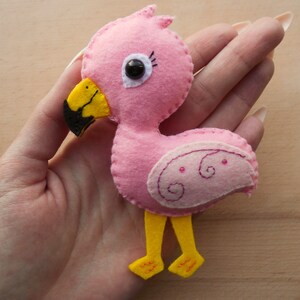 Flamingo Toy PDF Felt Pattern PDF Sewing Felt Pattern Kids Toy Tropical ...