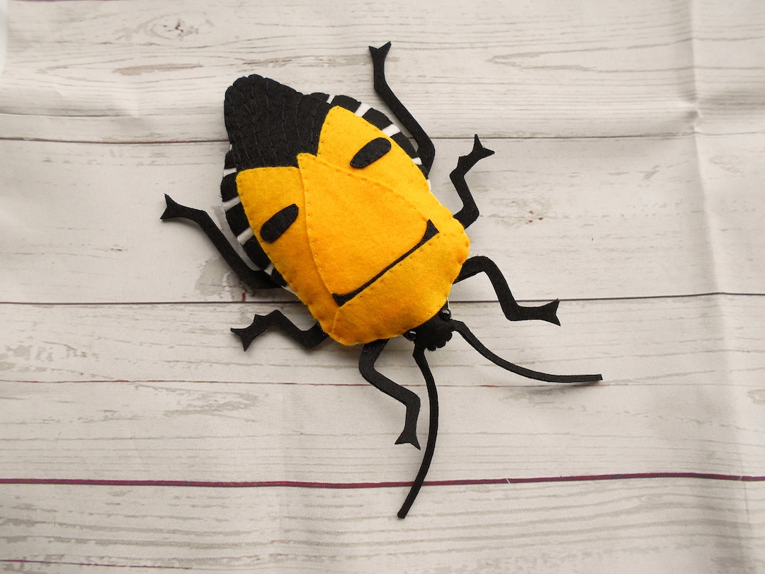 Man Faced Stinkbug From Felt Beetle Figurine Realistic Felted Stinkbug ...