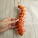 Realistic Millipede From Felt for Young Naturalist Felted Millipede ...