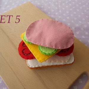 Felted Sandwich Felt Toast Play Food Play Kitchen Felt Bread Felt Food ...