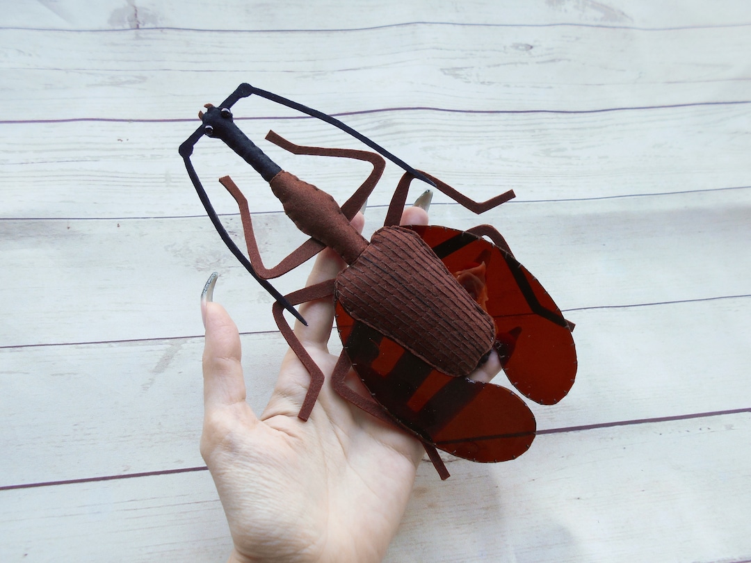 Felted Mormolyce Phyllodes Realistic Violin Beetle From Felt Brown Bug ...