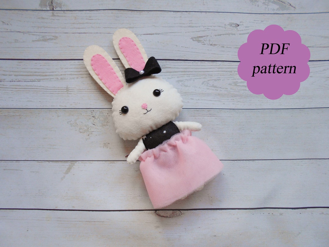 Pdf Sewing Pattern for Women PDF Felt Pattern PDF Pattern Bunny Easter ...