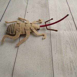 Felt Weevil Realistic Toy Felted Weevil - Young Naturalist Gift Figure ...