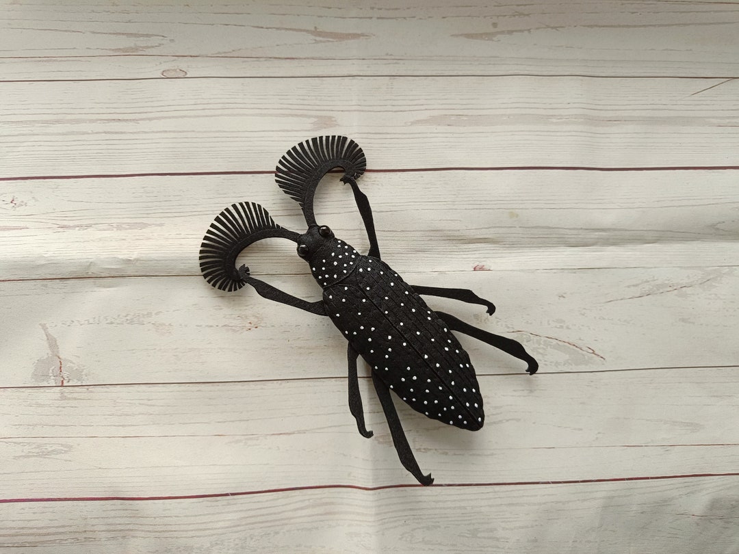 Feather Horned Beetle From Felt Realistic Felted Horned Beetle ...