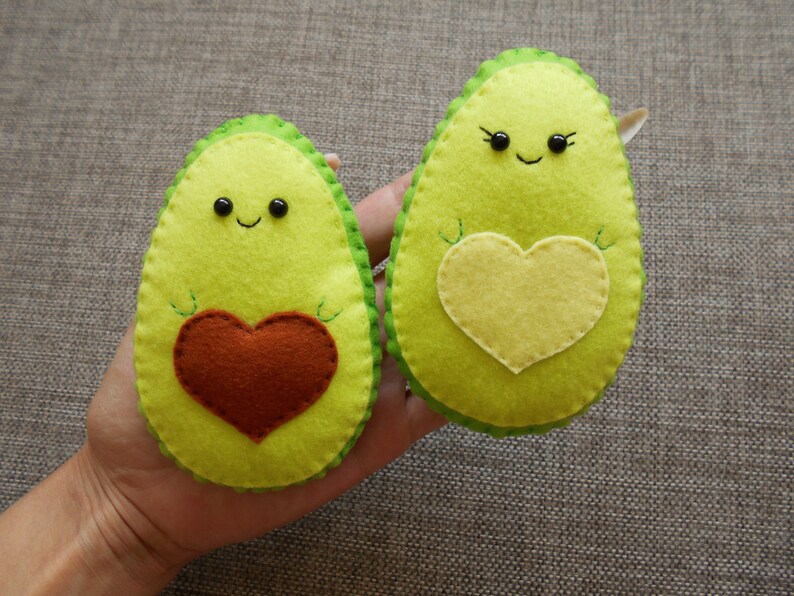 PDF Felt Pattern Plush Avocado Felt Avocado PDF Sewing Pattern - Etsy