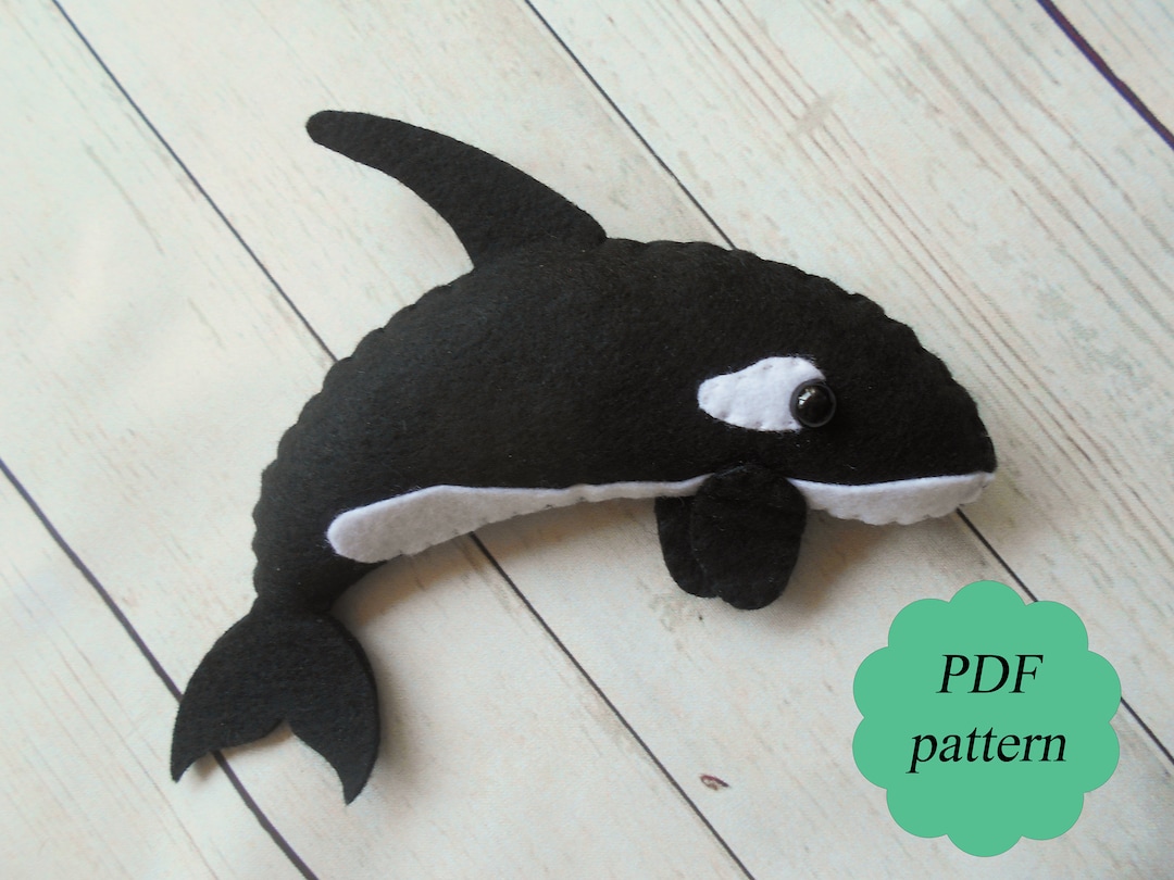PDF Killer Whale Pattern Educational Toys Pattern PDF Felt Pattern for ...