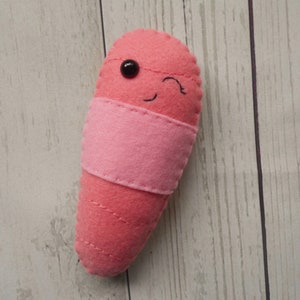Funny PDF Pattern PDF Toy Pattern PDF Bug Pattern Worm Toy Plush Worm ...