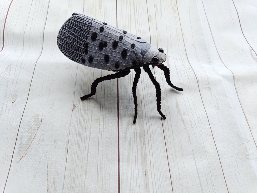 Realistic Spotted Lanternfly Figure From Felt Cute Felted Lanternfly ...