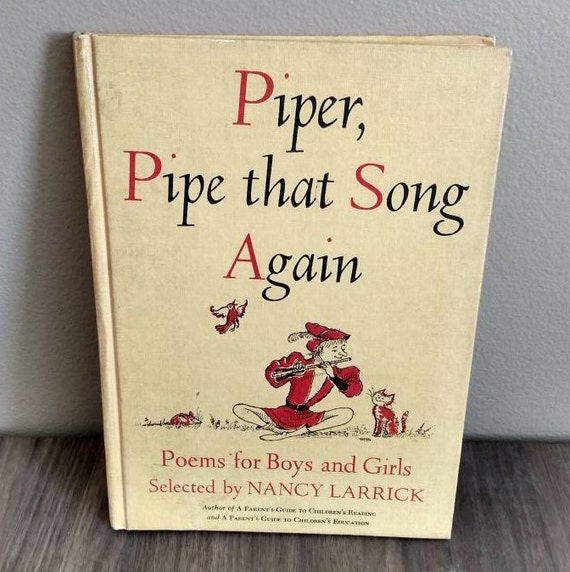 Piper Pipe That Song Again Poems for Boys and Girls Vintage - Etsy