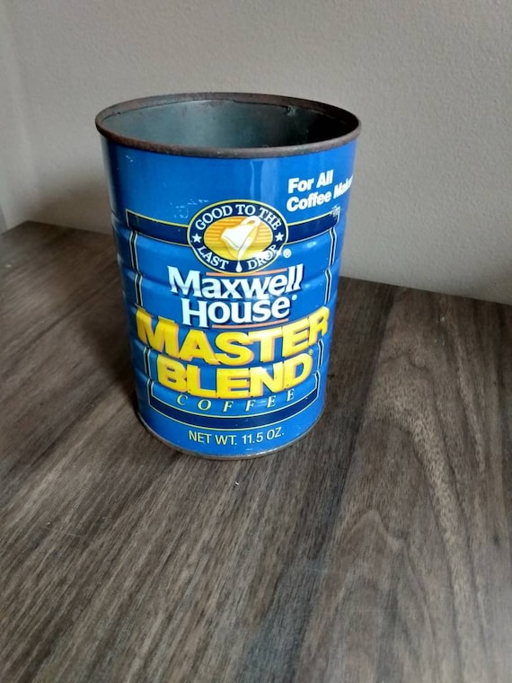 Vintage Maxwell House Master Blend Coffee Can 11.5 Oz Empty - Etsy