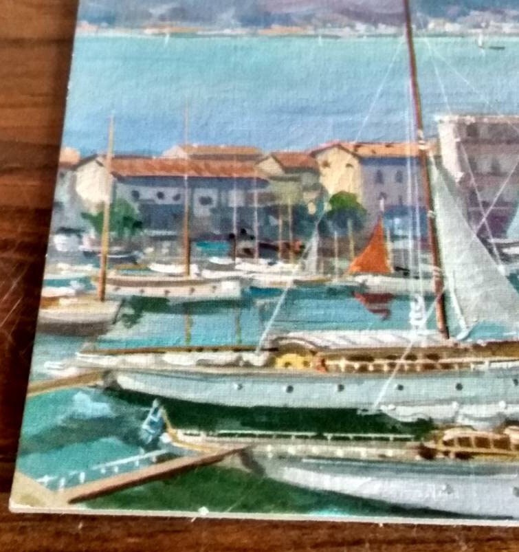 Vintage D. A. C. NY Lithograph Sailboats Litho USA - Etsy
