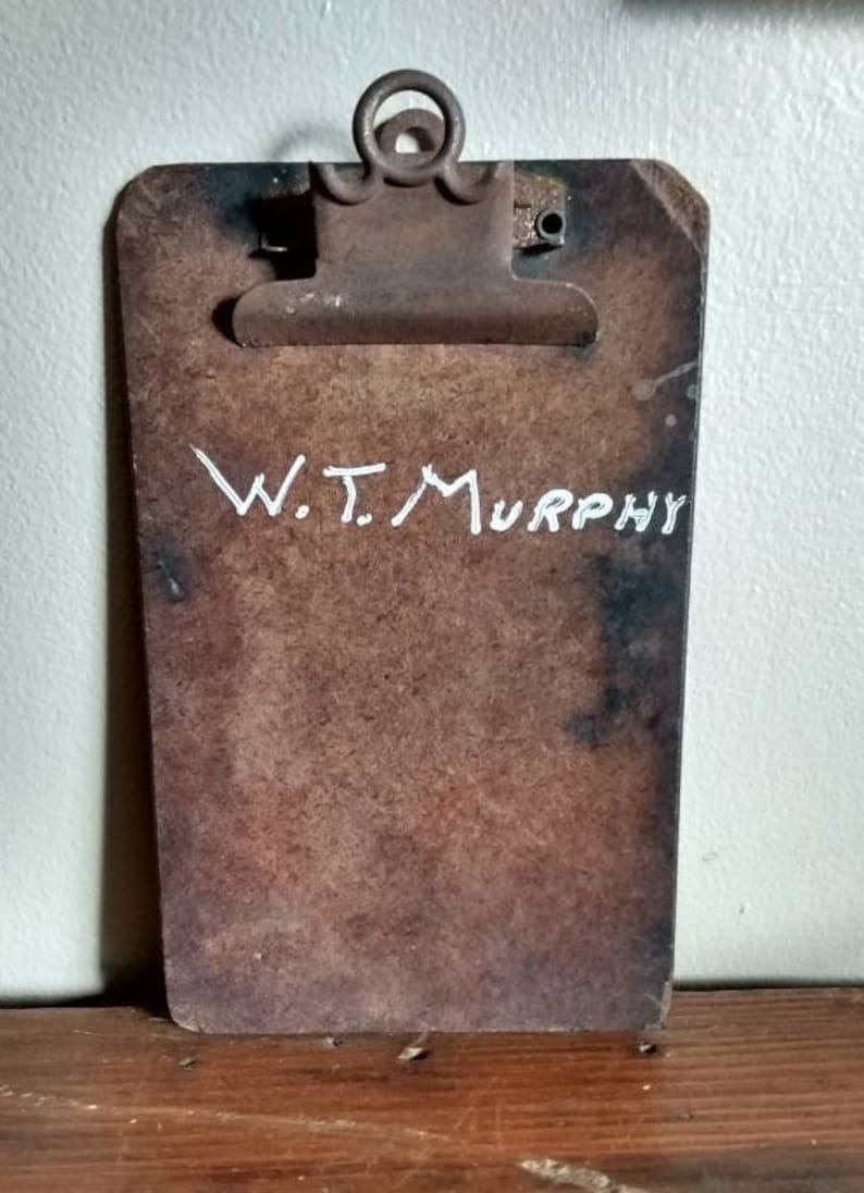 Tru Bilt Clipboard 5" X 8" Vintage Masonite Office Supplies Clipboard ...