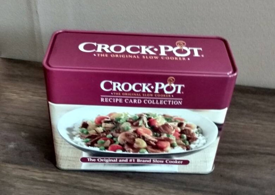 Crock Pot Recipe Card Collection Tin the Original Slow Cooker Recipes ...