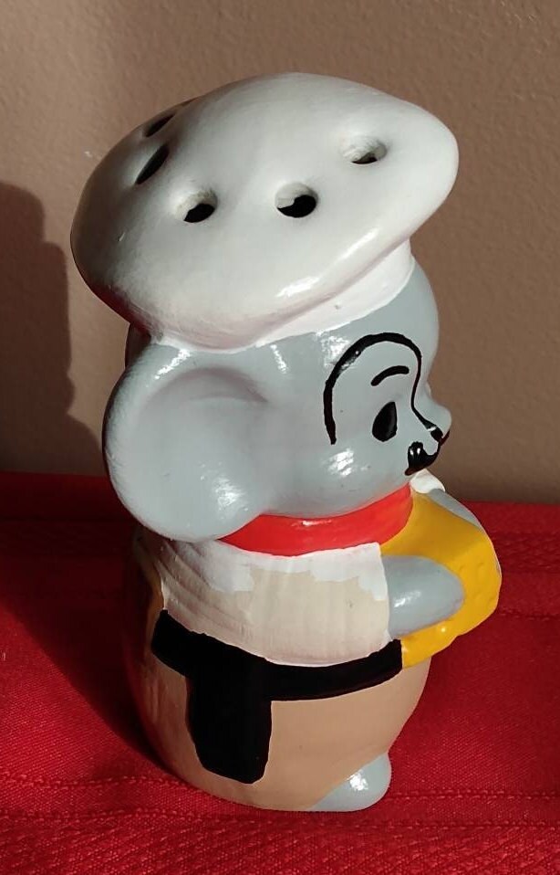 Vintage Mouse Cheese Shaker With Chef Hat Pottery - Etsy