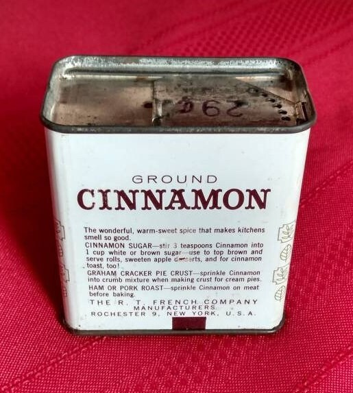 French's Ground Cinnamon Tin Canister With Original Contents Vintage - Etsy